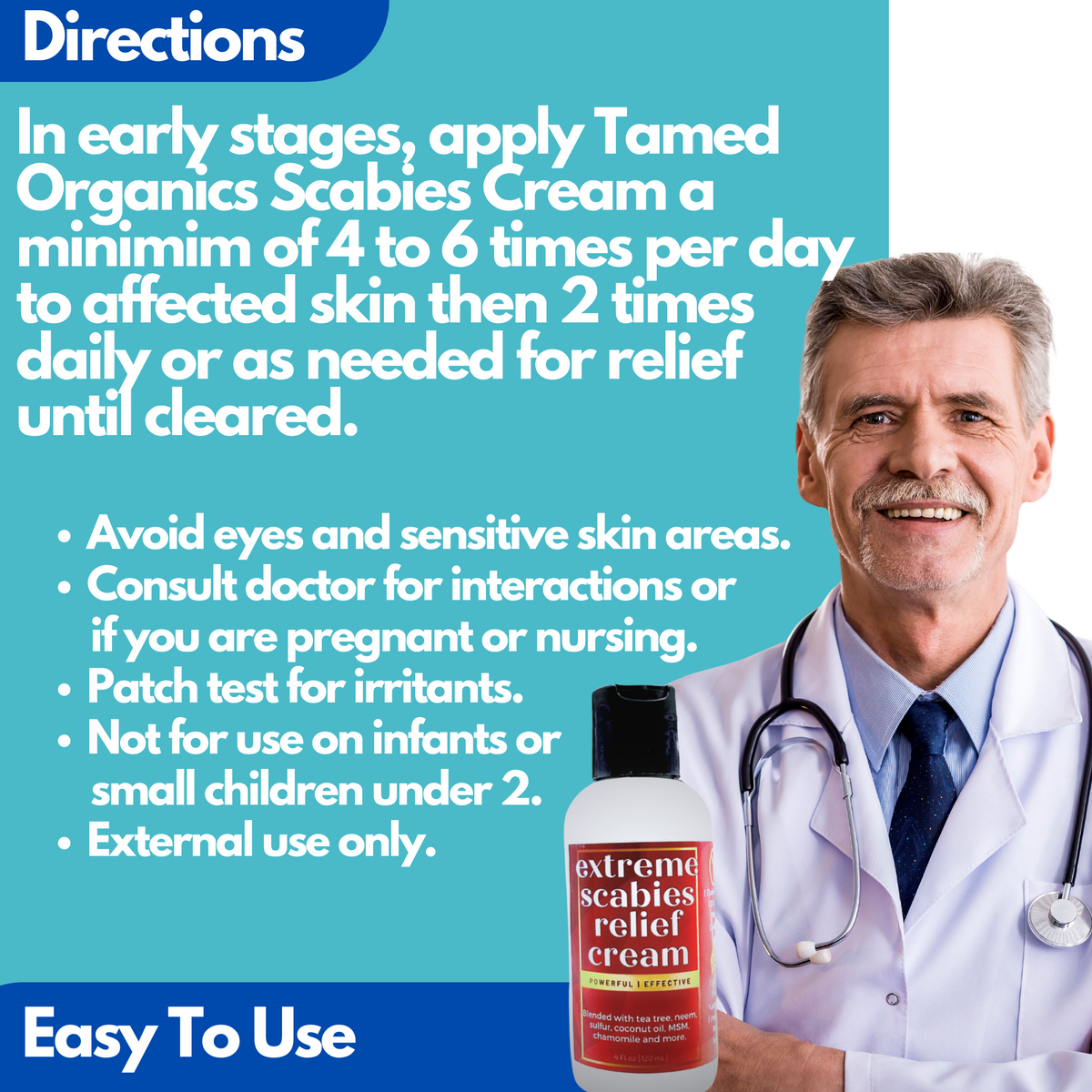 Extreme Scabies Relief Cream – Tamed Organics Natural Solutions